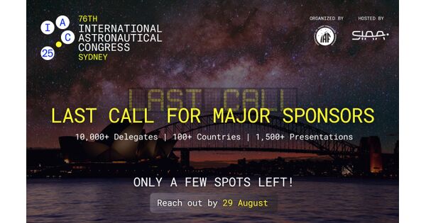 IAC 2025 Last Call for Major Sponsors